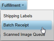 (Fulfillment) Batch Receipts
